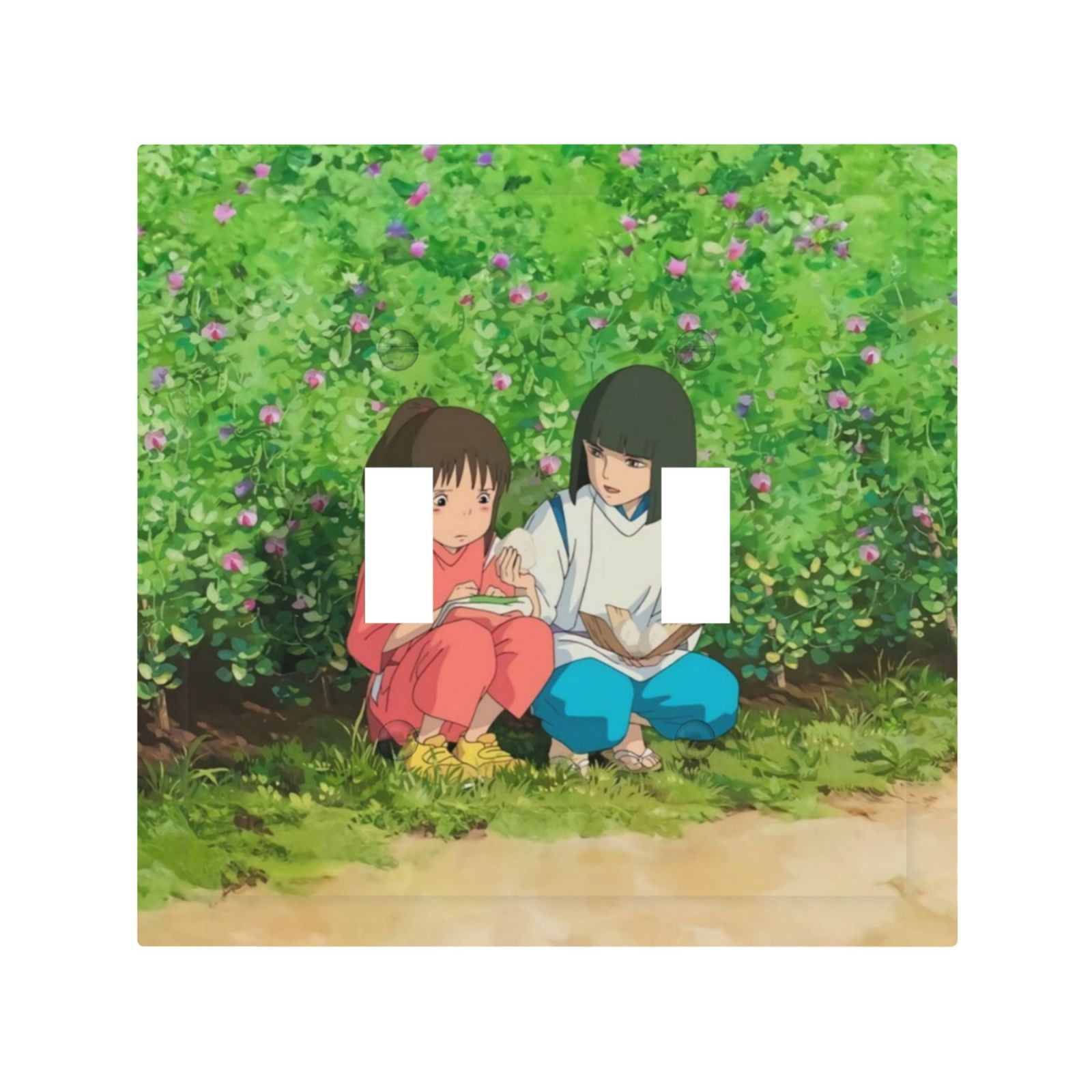 Spirited Away Modern Two-Way Toggle Switch Panel，Made Of Pc，Dustproof ...