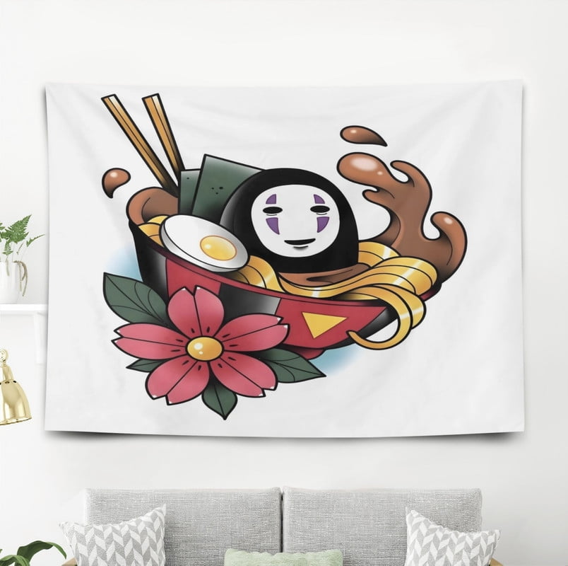 Spirited Away Pattern Wall Hanging 50*60 Inches High-Quality Peach Skin ...