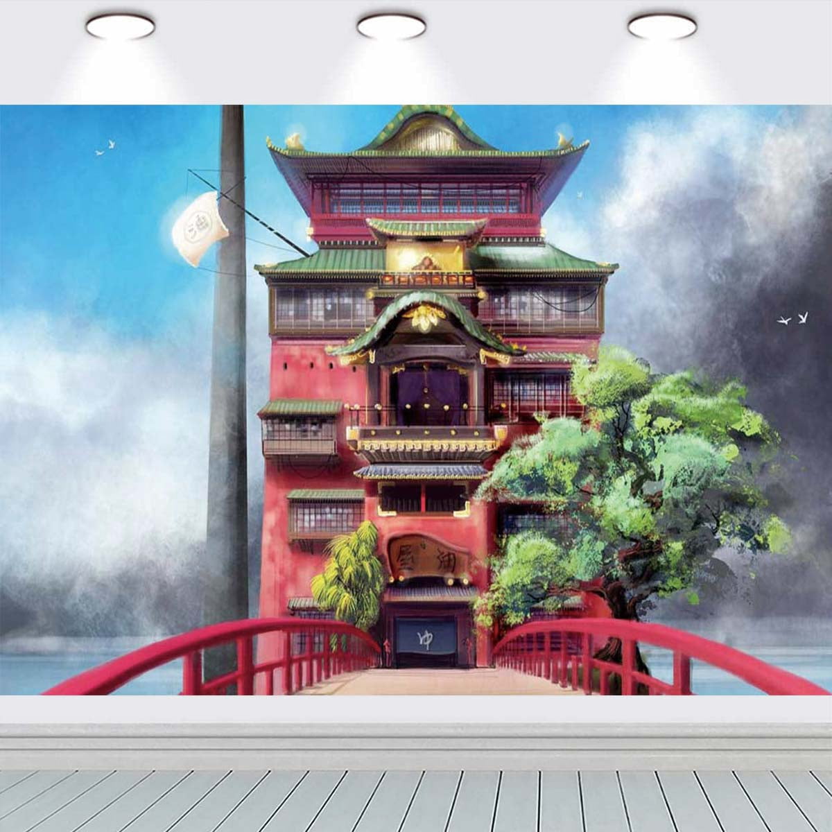 Spirited Away Sen to Chihiro no kamikakushi school Backdrop Taspestry ...