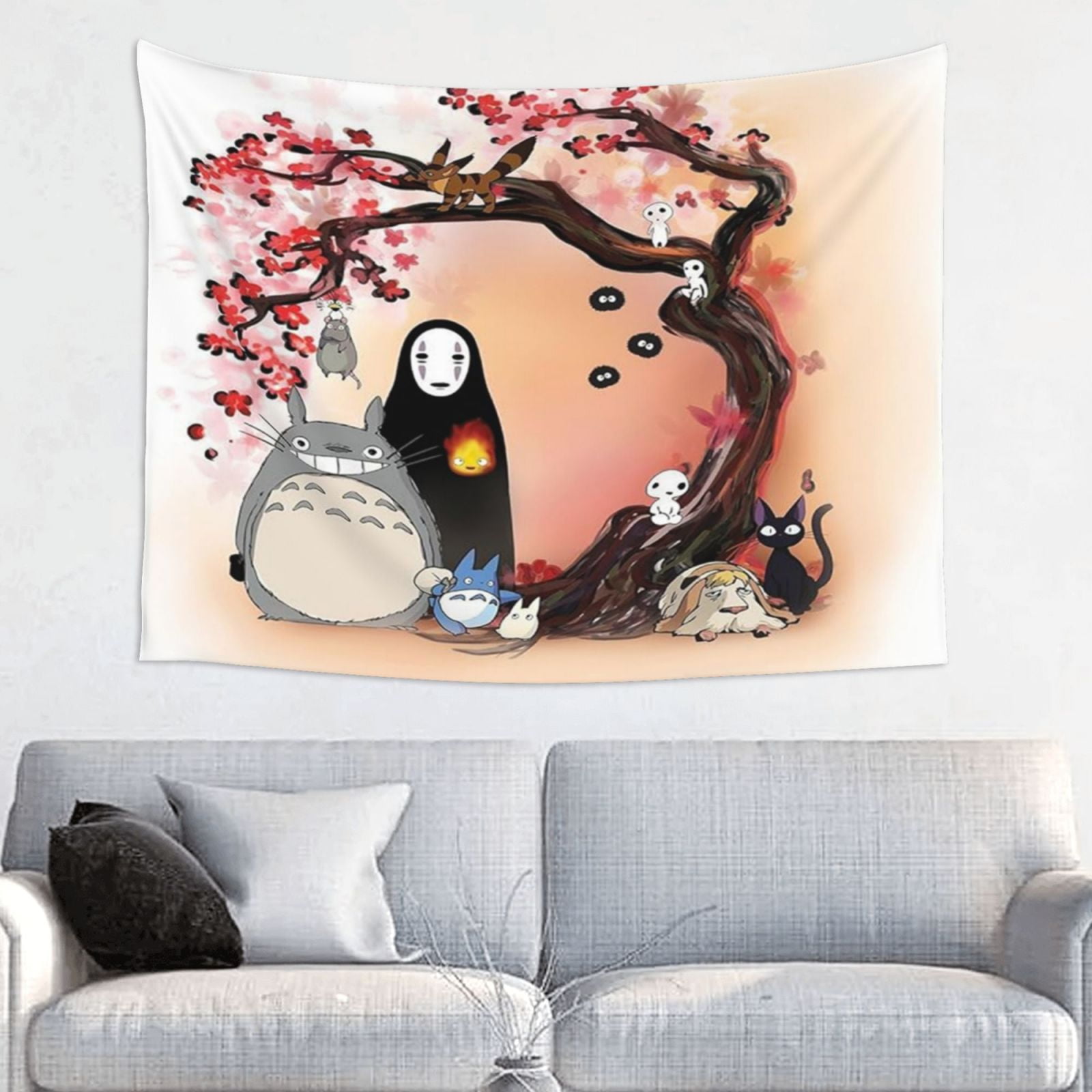 Spirited Awa Tapestry Anime Poster Large Background Wall Art Bedroom ...