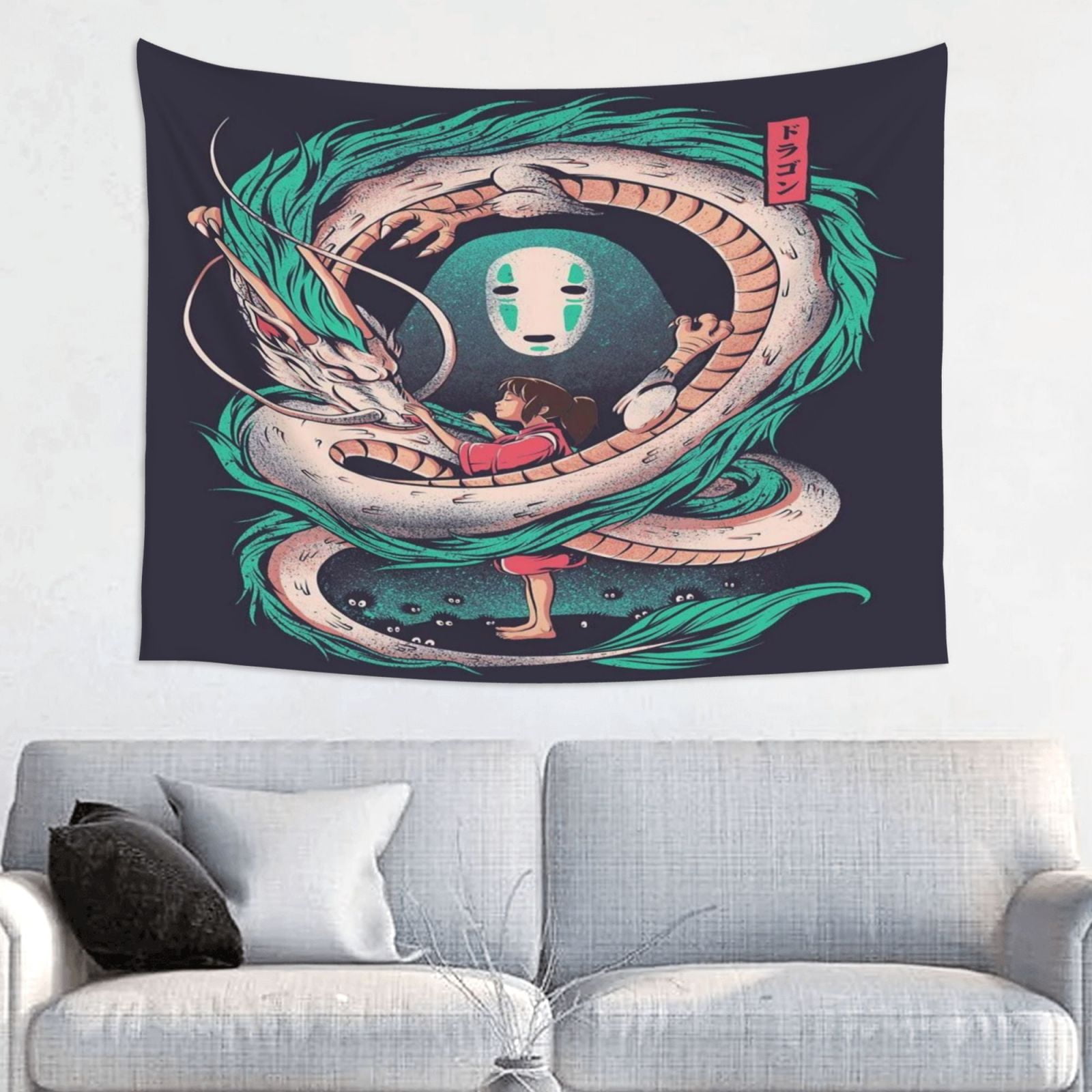 Spirited Awa Tapestry Anime Poster Large Background Wall Art Bedroom ...