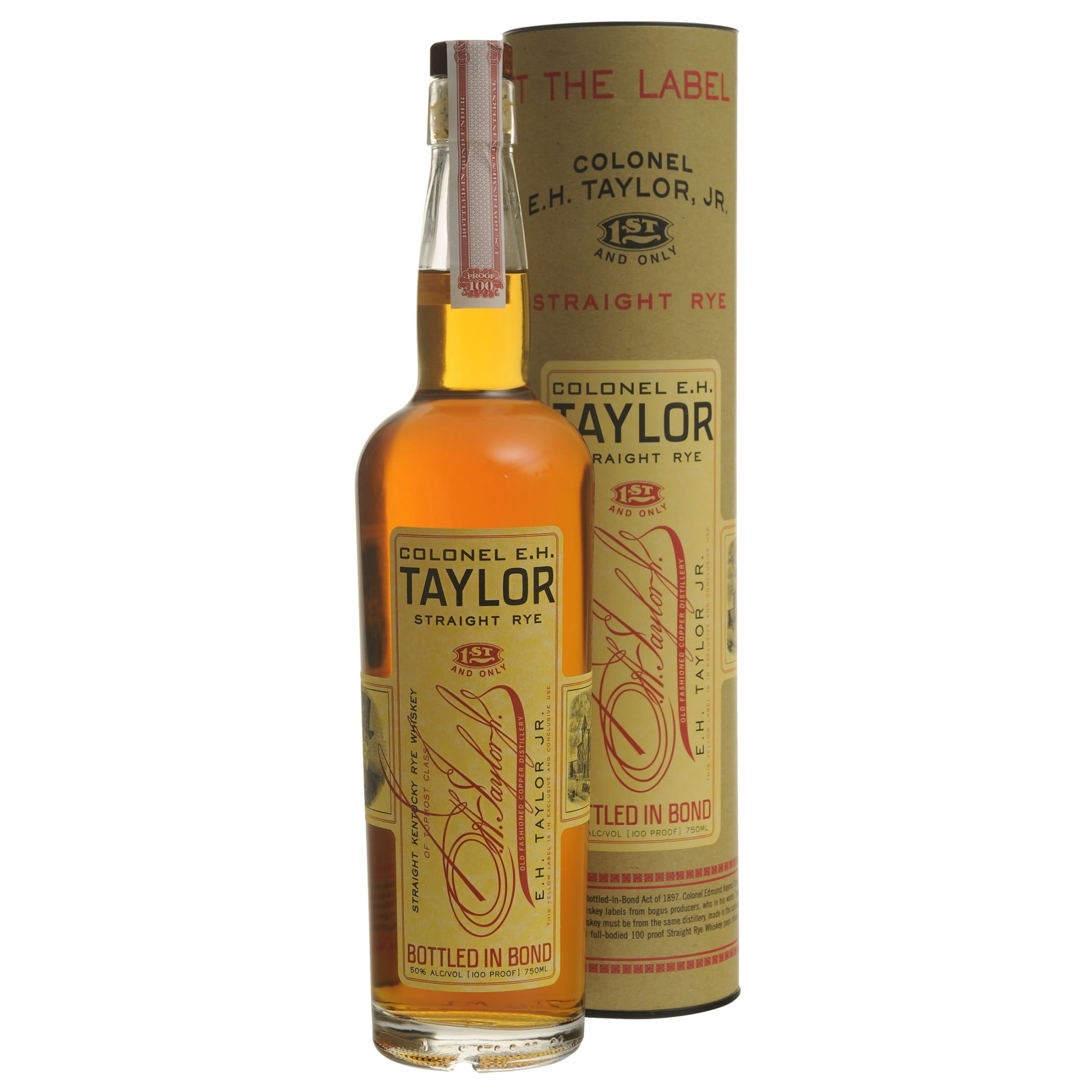 E.H. Taylor Straight Kentucky Rye Whiskey, 750ml 100 Proof - Walmart.com