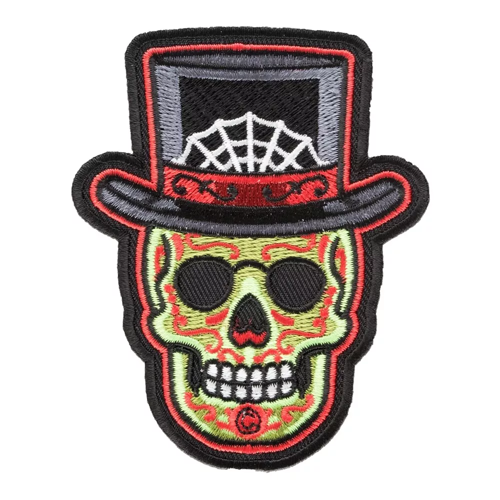 Spirits Of Voodoo Sugar Skull Patch, Day Of The Dead Patches - Walmart.com