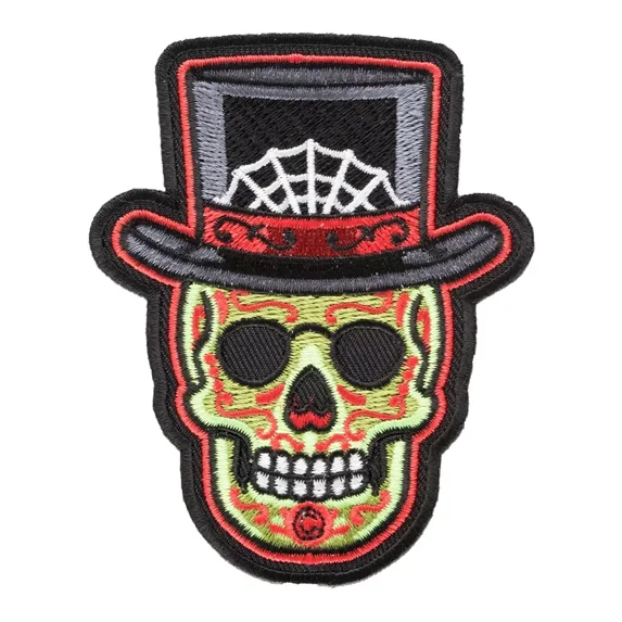 Spirits Of Voodoo Sugar Skull Patch, Day Of The Dead Patches - Walmart.com
