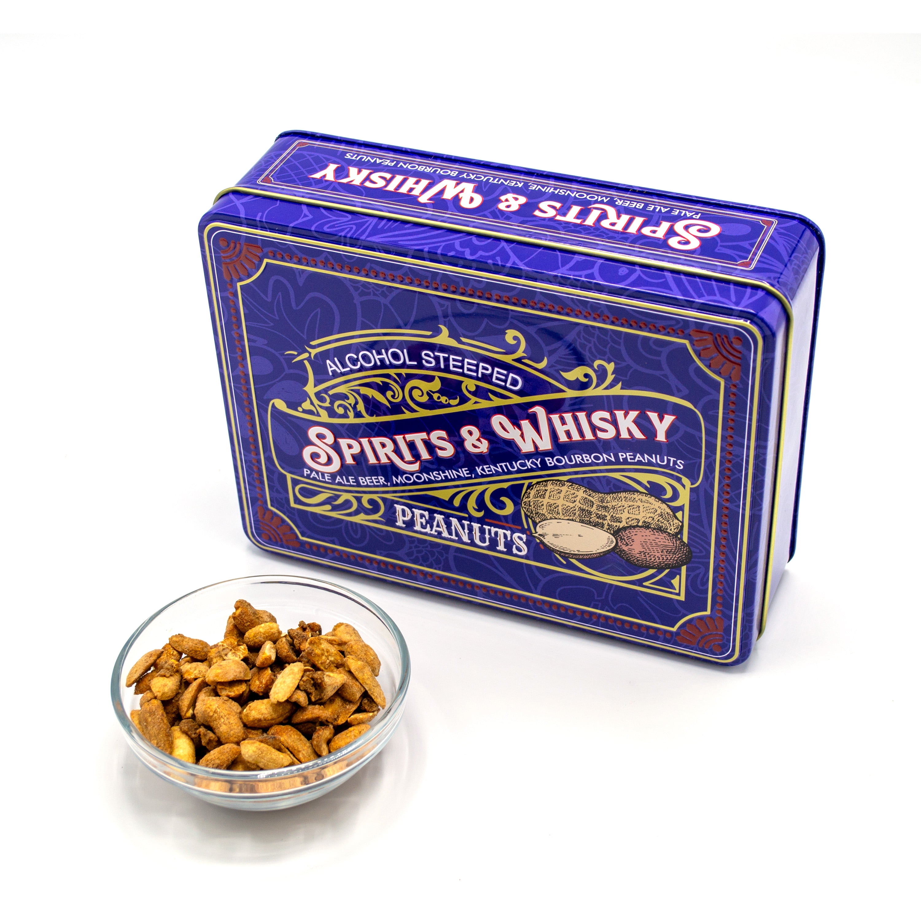 Spirits & Whisky Peanuts Men's Gift Tin – 3 Gourmet Flavors | Moonshine ...