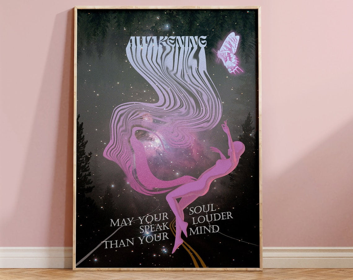 Spiritual Awakening Print - Enlightenment Soul Energy Poster, Spiritual ...