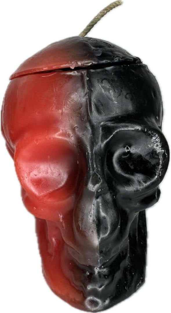 Spiritual Candle -Reversible Skull Image Candle with Couple Inside ...