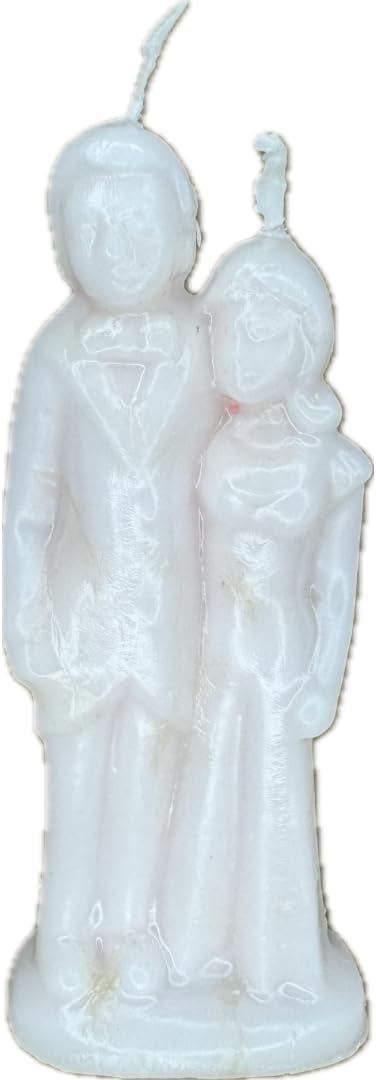 Spiritual Candle -White Marriage Couple Figure Candle -(1pc) -Vela ...