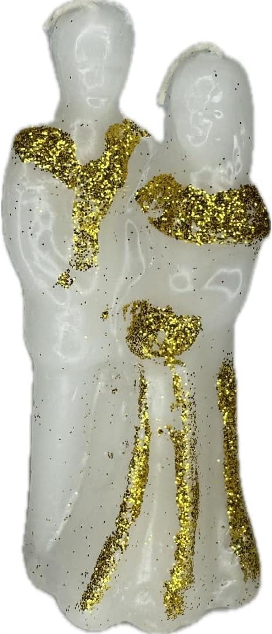 Spiritual Candle -White Wedding Couple Figure Candle -(1pc) -Vela ...