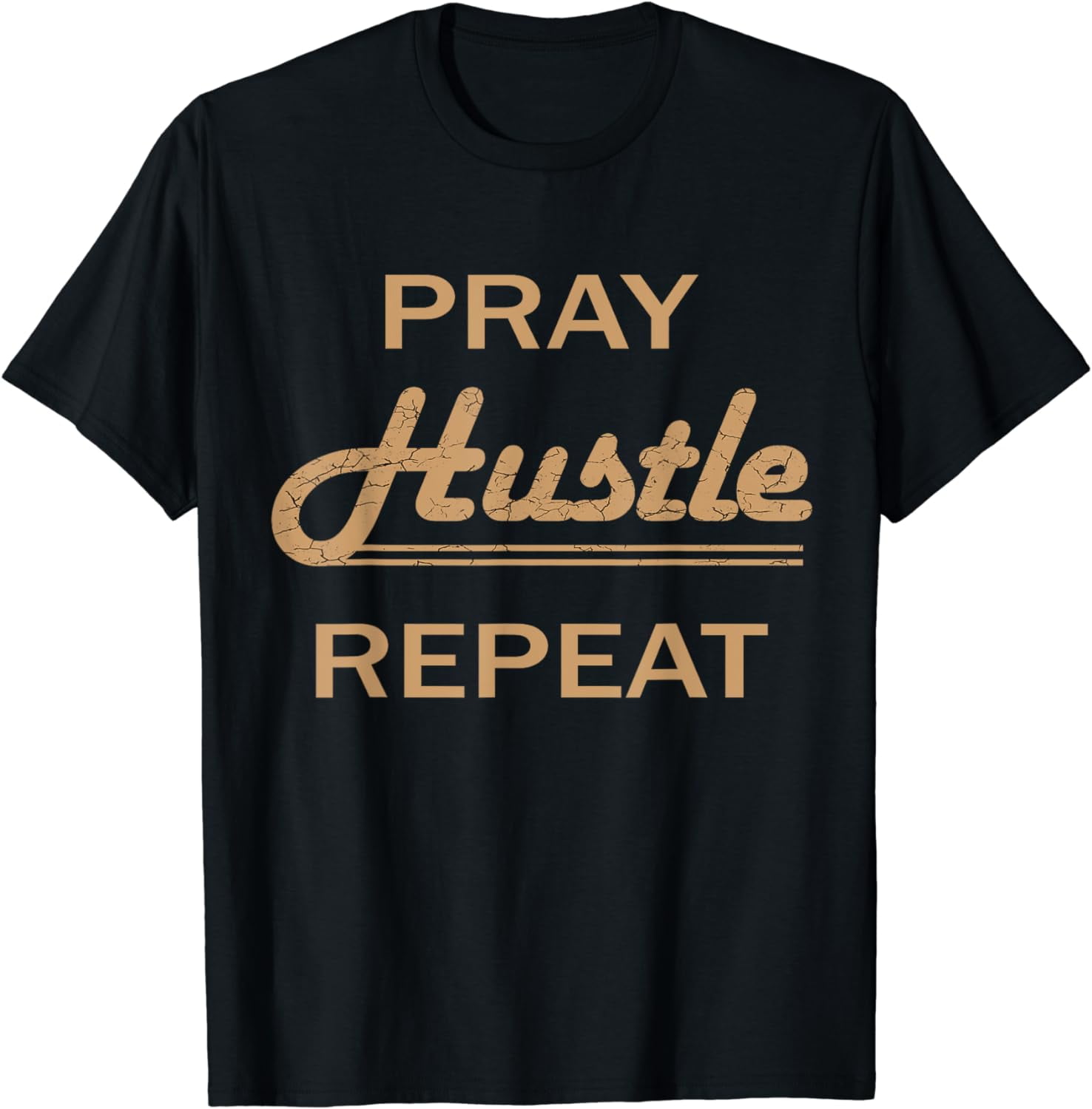 Spiritual Entrepreneur Faith First Shirt Pray Hustle Repeat T-Shirt ...