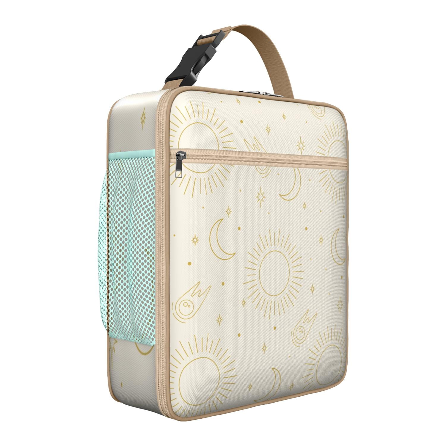 Spiritual Insulated Lunch Bag – Moon & Starry Print Cooler Tote with ...