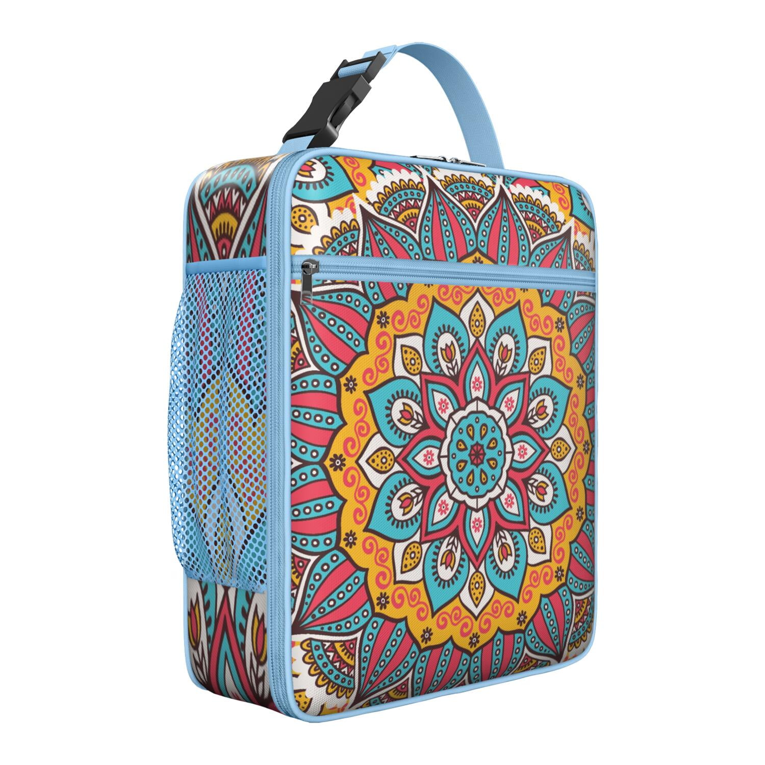 Spiritual Mandala Lunch Box – Zen Meditation Pattern Insulated Bag with ...