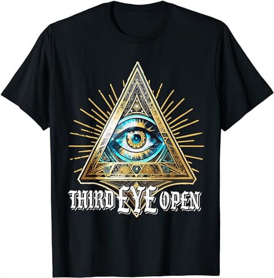 Spiritual Mystical Gaze - Streetwear All Seeing Third Eye T-Shirt ...