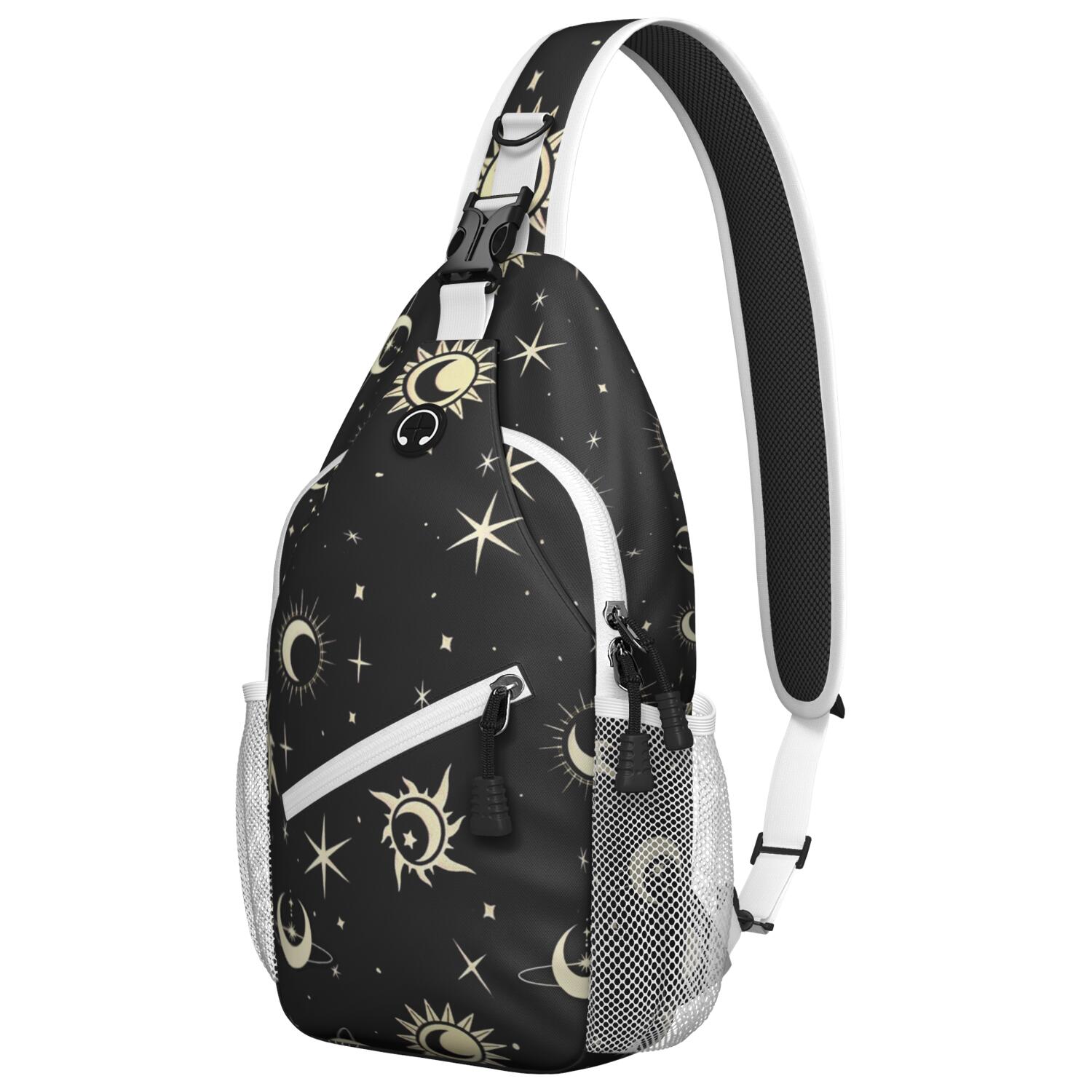 Spiritual Sun Moon Sling Backpack Gothic Celestial Astrology Starry ...