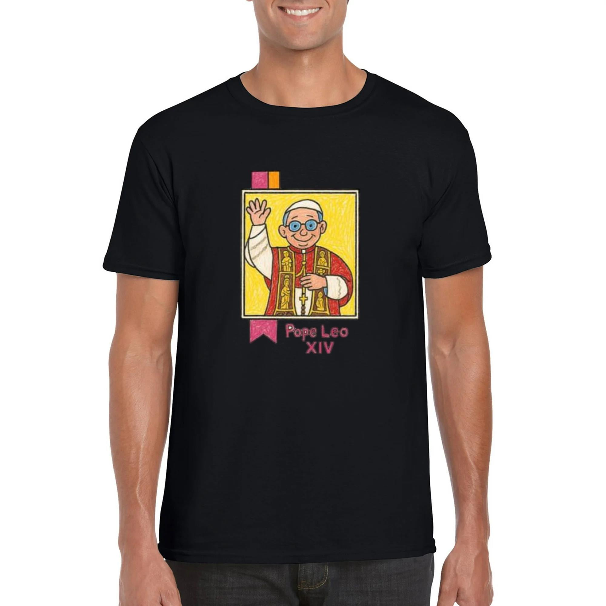 Spiritual Tribute to Pope Leo XIV Bold Catholic Faith Leader T-Shirt, for men & women, up to ...