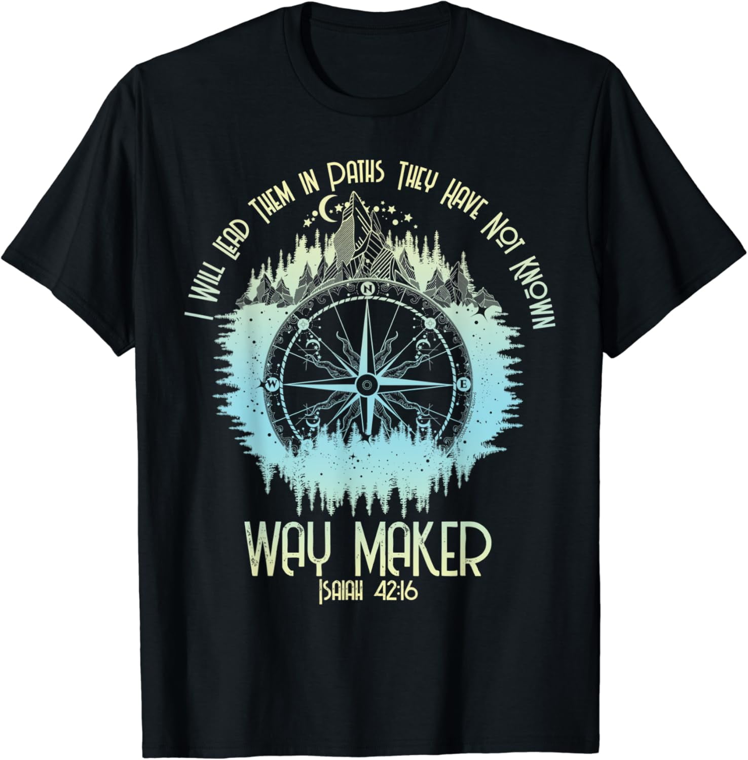 Spiritual Way Maker Bible Verse Christian Faith Way Maker T-Shirt ...