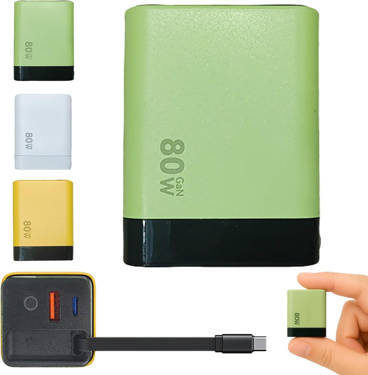 Spiritukal 3 in 1 Charger,Scalable 80w Max Fast Charger Module with ...