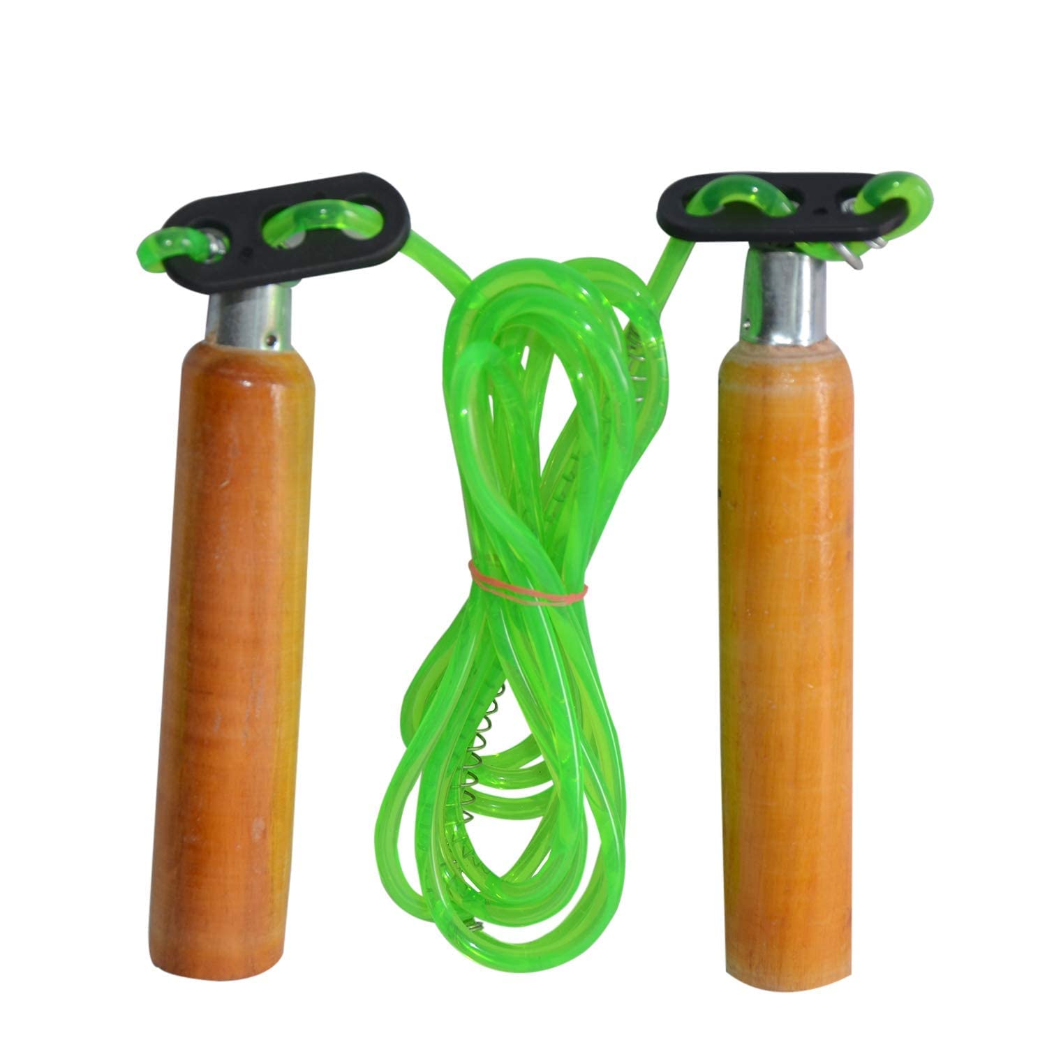 Spiro Jumping Skipping Rope With Comfortable Pvc | Green & Brown | Our ...