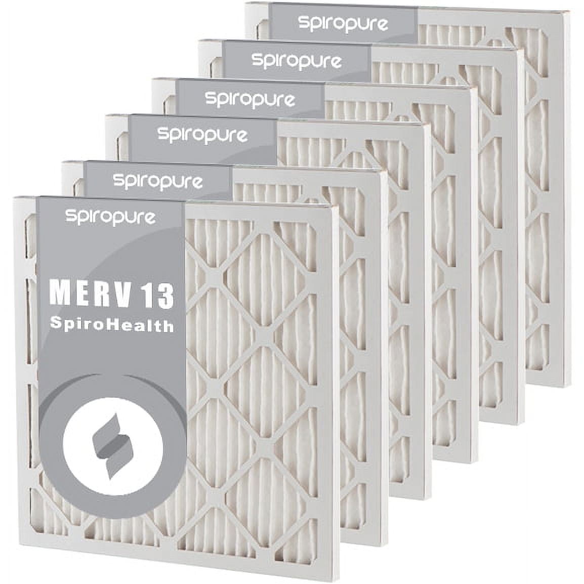 SpiroPure 17.5x17.5x1 MERV 13 Pleated Filter Air Filters - Made in USA ...