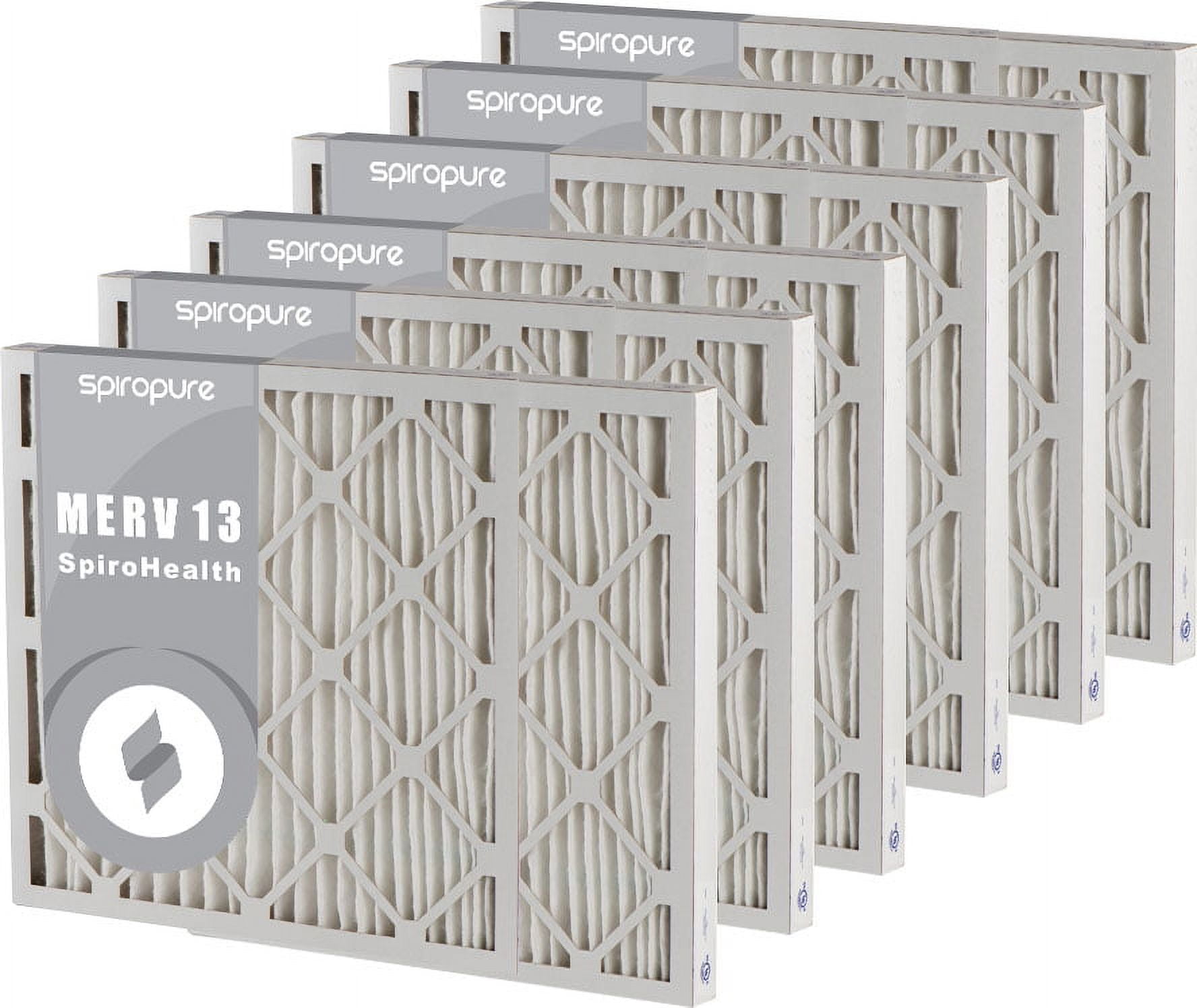SpiroPure 20x35x2 MERV 13 Pleated Filter Air Filters - Made in USA (6 ...