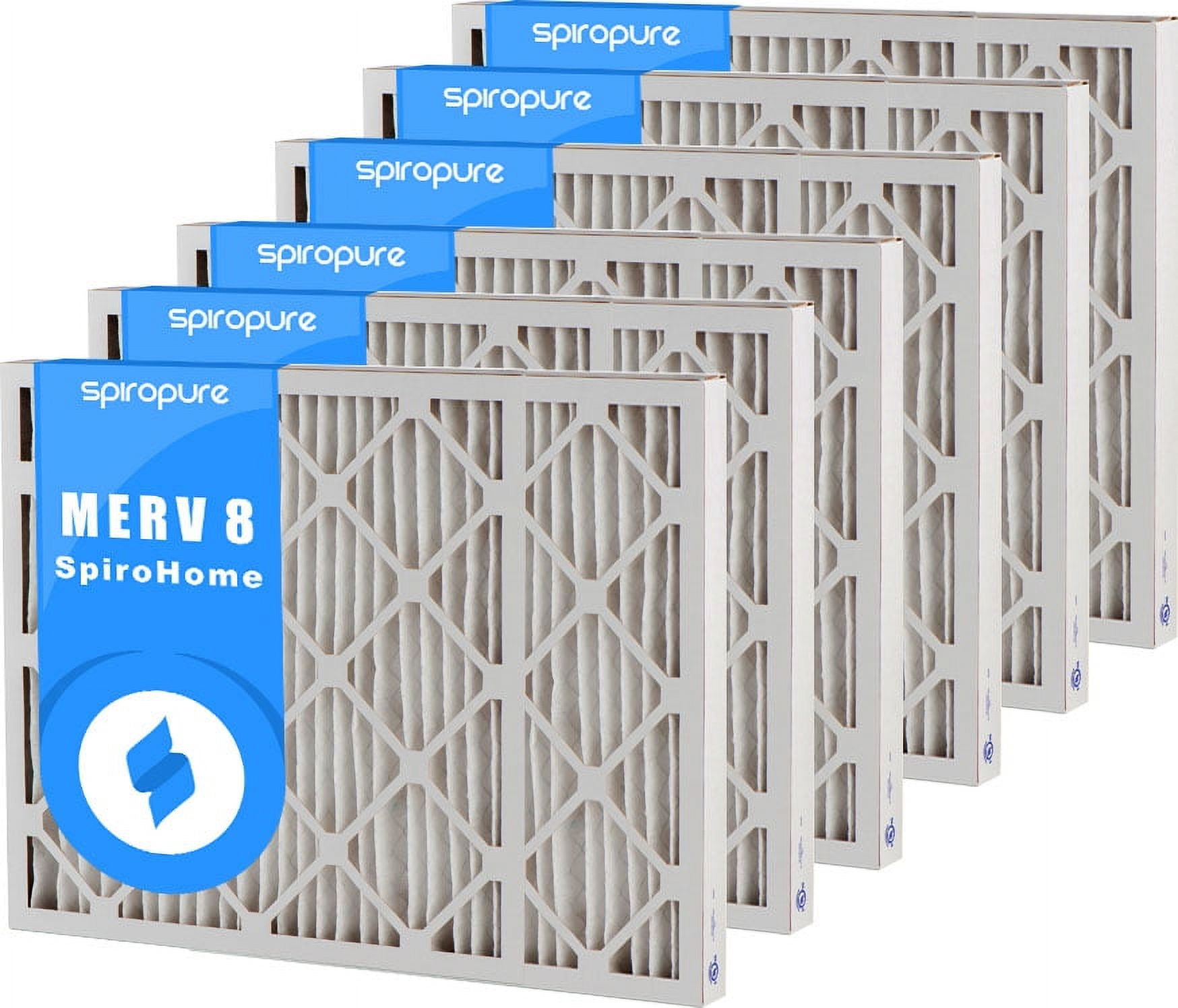 SpiroPure 20x35x2 HVAC & Furnace Pleated Air Filters, MERV 8, Made in ...