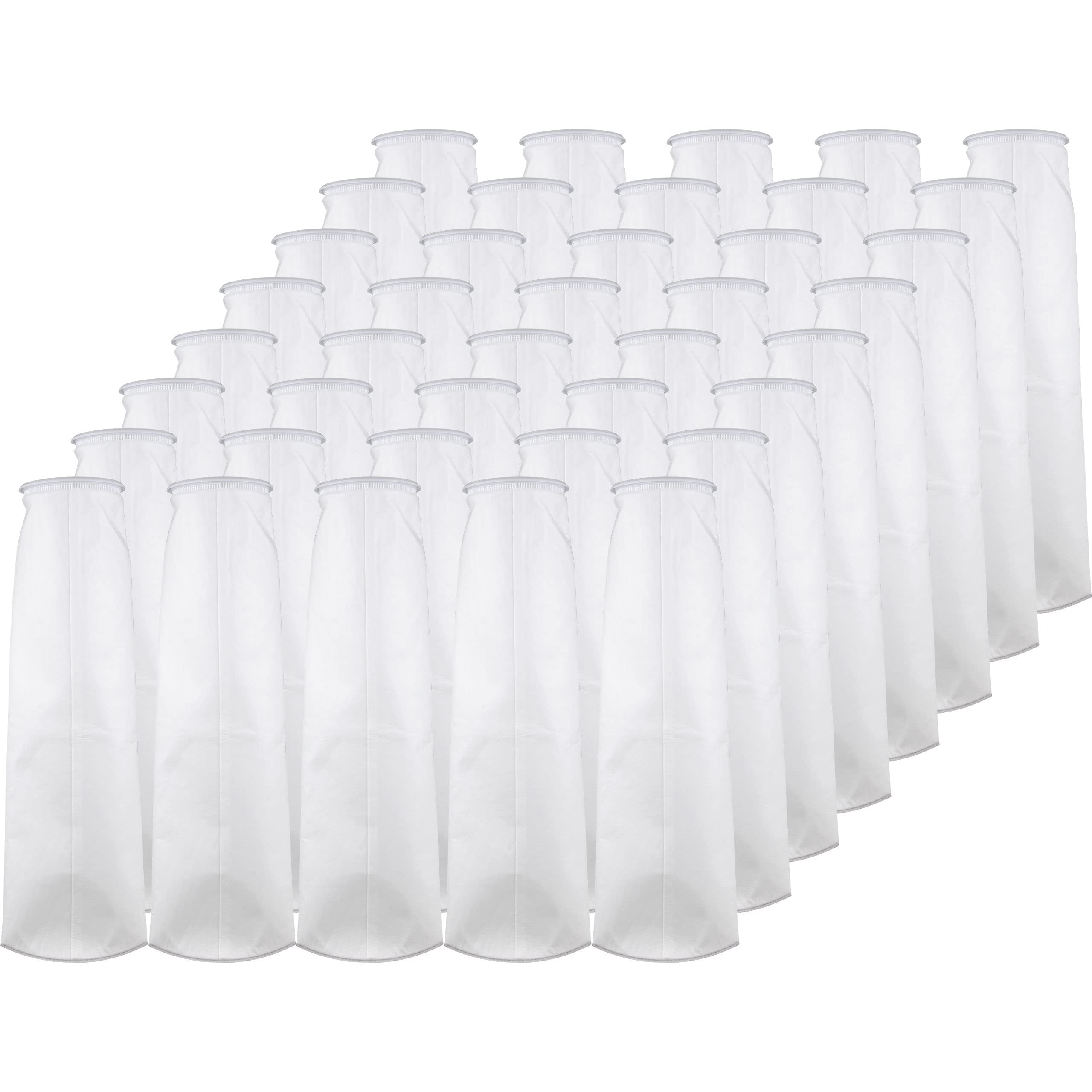 SpiroPure SP-BE-2-5 5 Micron #2 (7" x 32") Polyester Felt Liquid Bag ...