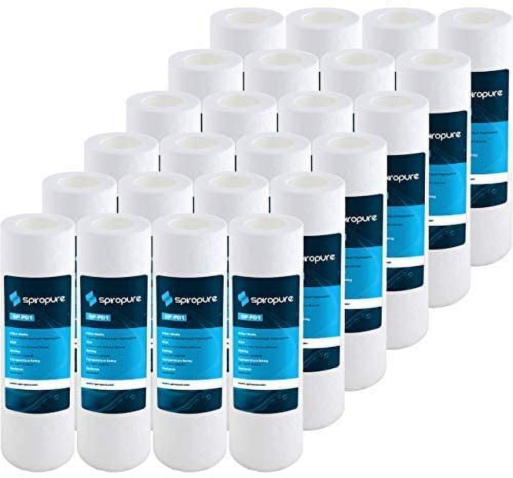 SpiroPure SP-PD1 10x2.5 1 Micron Thermal Bonded Grooved Polypropylene ...