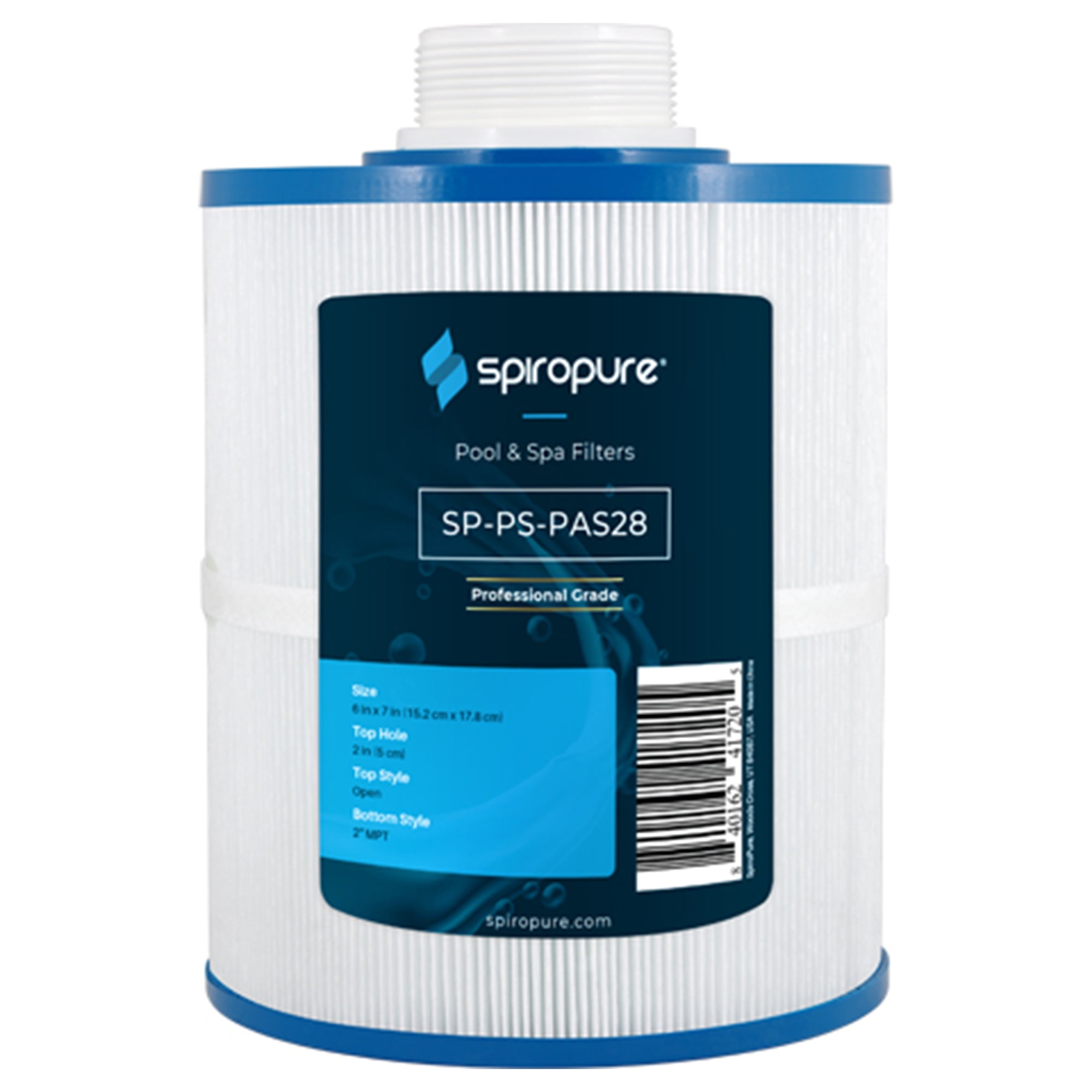 SpiroPure Replacement Hot Tub Pool Spa Water Filter Cartridge, 4 Pack ...