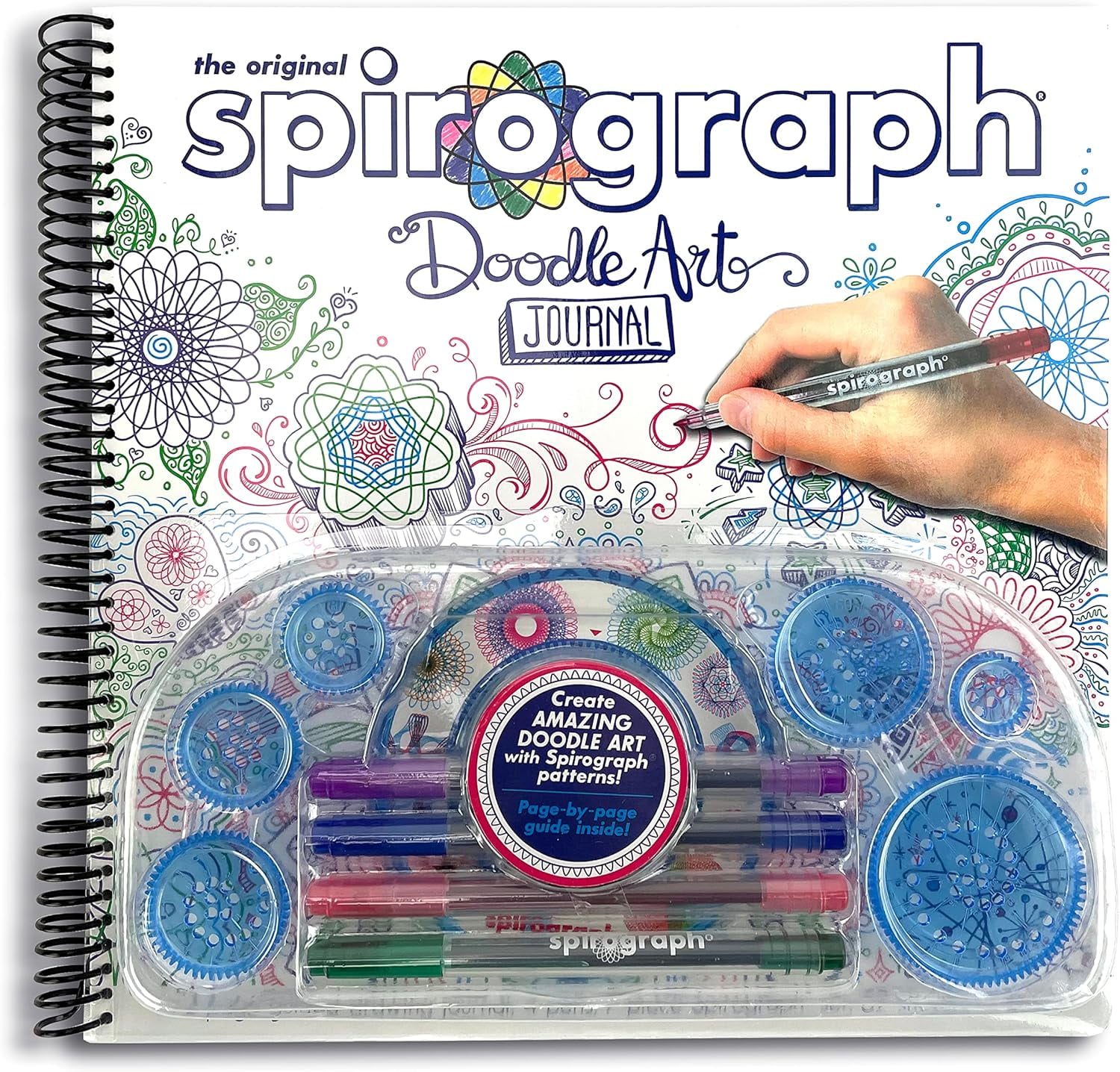 Spirograph — Doodle Art Journal — Activity Drawing Kit — with Guided ...