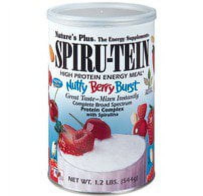 Spiru-Tein (Spirutein) Shake - Nutty Berry Burst Nature's Plus 1.2 lbs ...