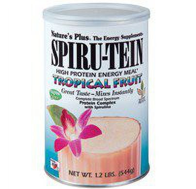 Spiru-Tein (Spirutein) Shake - Tropical Fruit Nature's Plus 2.4 lb ...