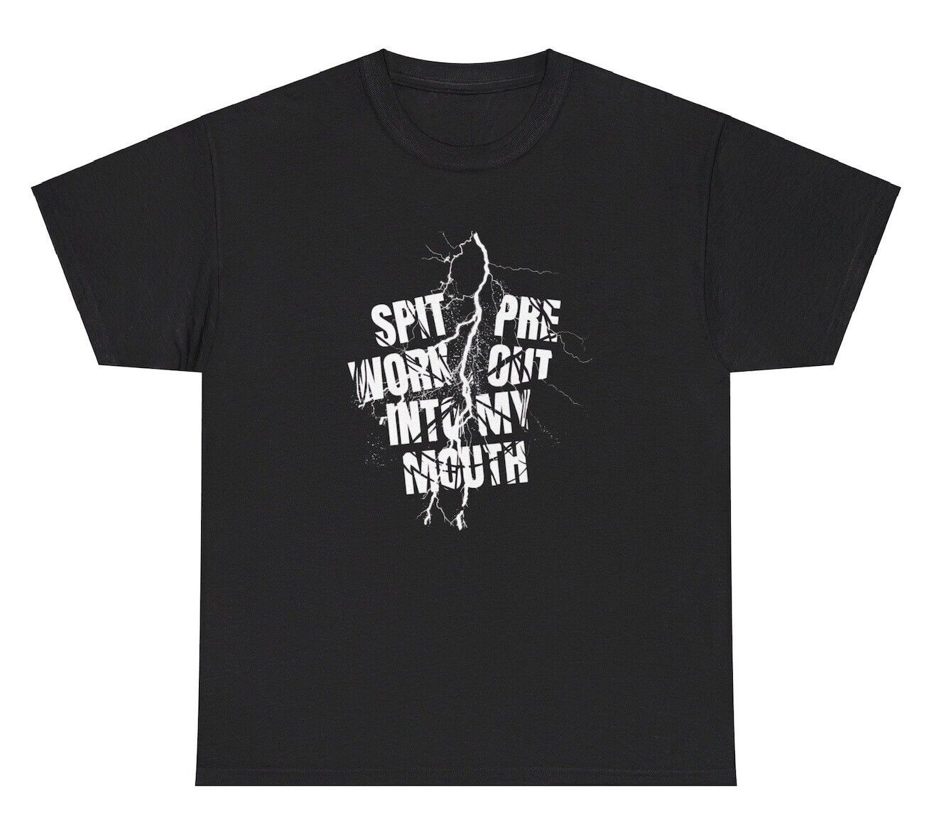 Spit Pre Workout Into My Mouth T Shirt Funny Gym Workout Pump Cover ...