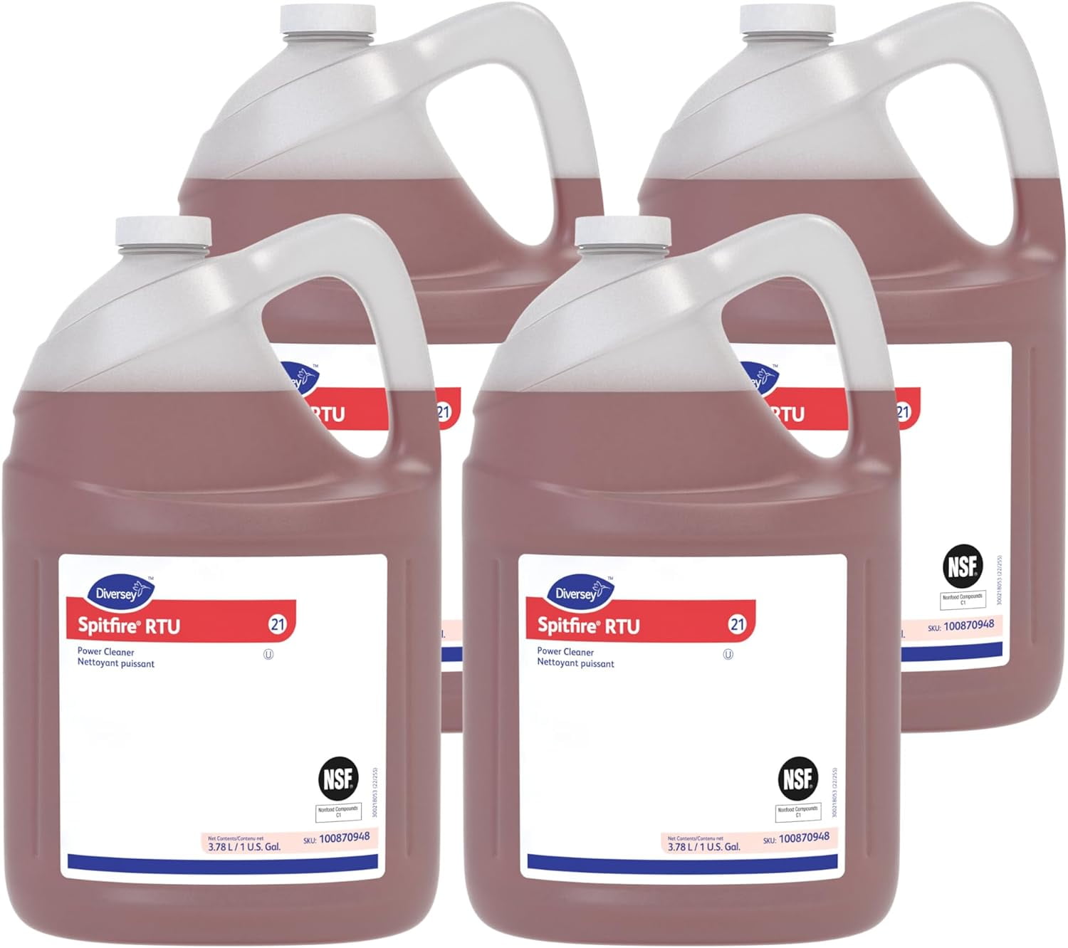 Spitfire 100870948 RTU Power Cleaner, Heavy Duty Degreaser for Shops & Kitchens, Pine Scent ...