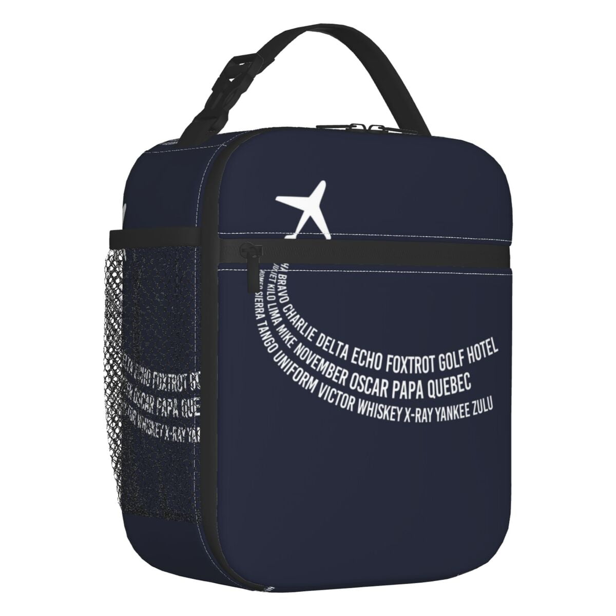 Spitfire Blueprint Insulated Lunch Tote Bag Fighter Pilot Aircraft ...