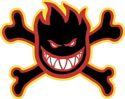 Spitfire Crossbones Skateboard Sticker Window Decal Phone Decal Water ...