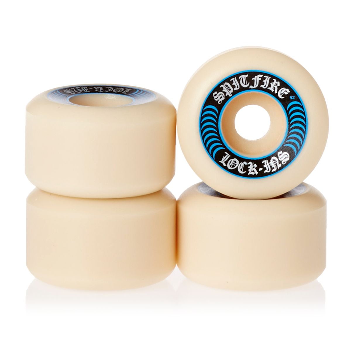 Spitfire F4 Lock Ins Wheels Set Blue 53mm/99d - Walmart.com