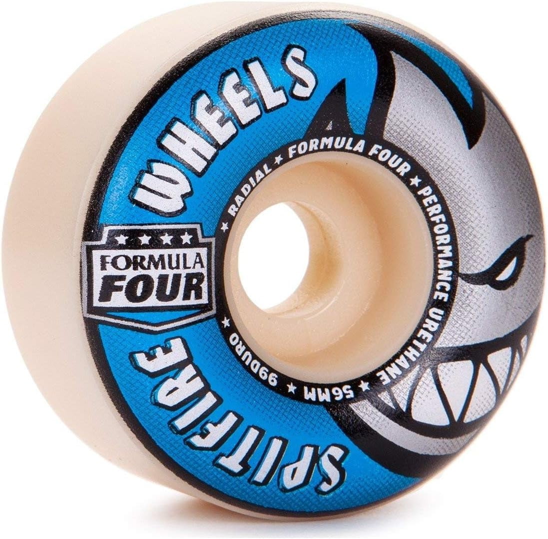 Spitfire F4 Radial Skateboard Wheels, 55mm, Yellow - Walmart.com