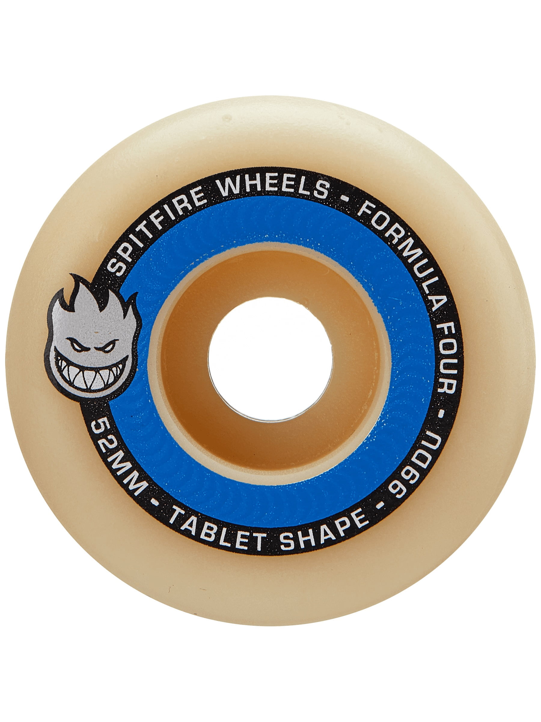 Spitfire F4 Tablets Skate Wheels Set Natural Blue 53mm/99d - Walmart.com