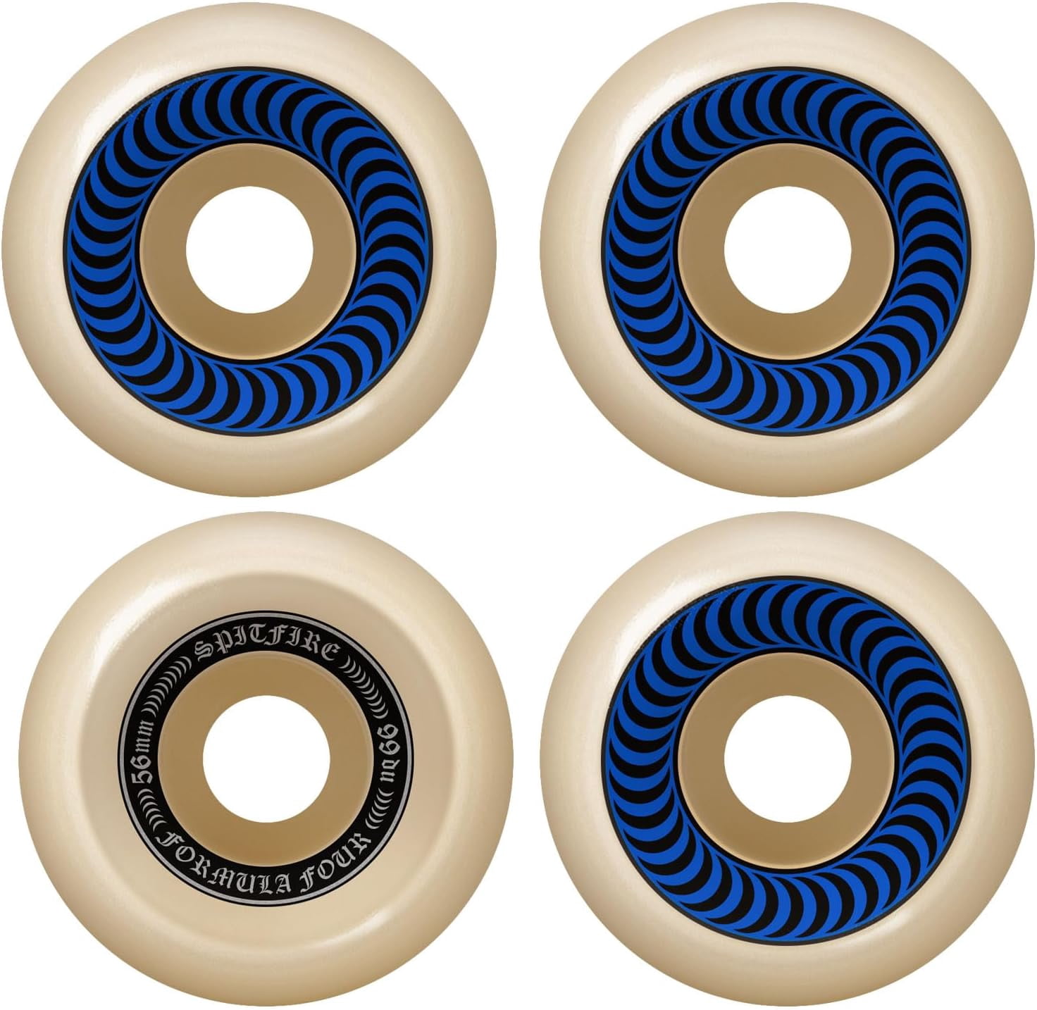 Spitfire Formula Four OG Classic Skateboard Wheels - Set of 4, 55mm ...