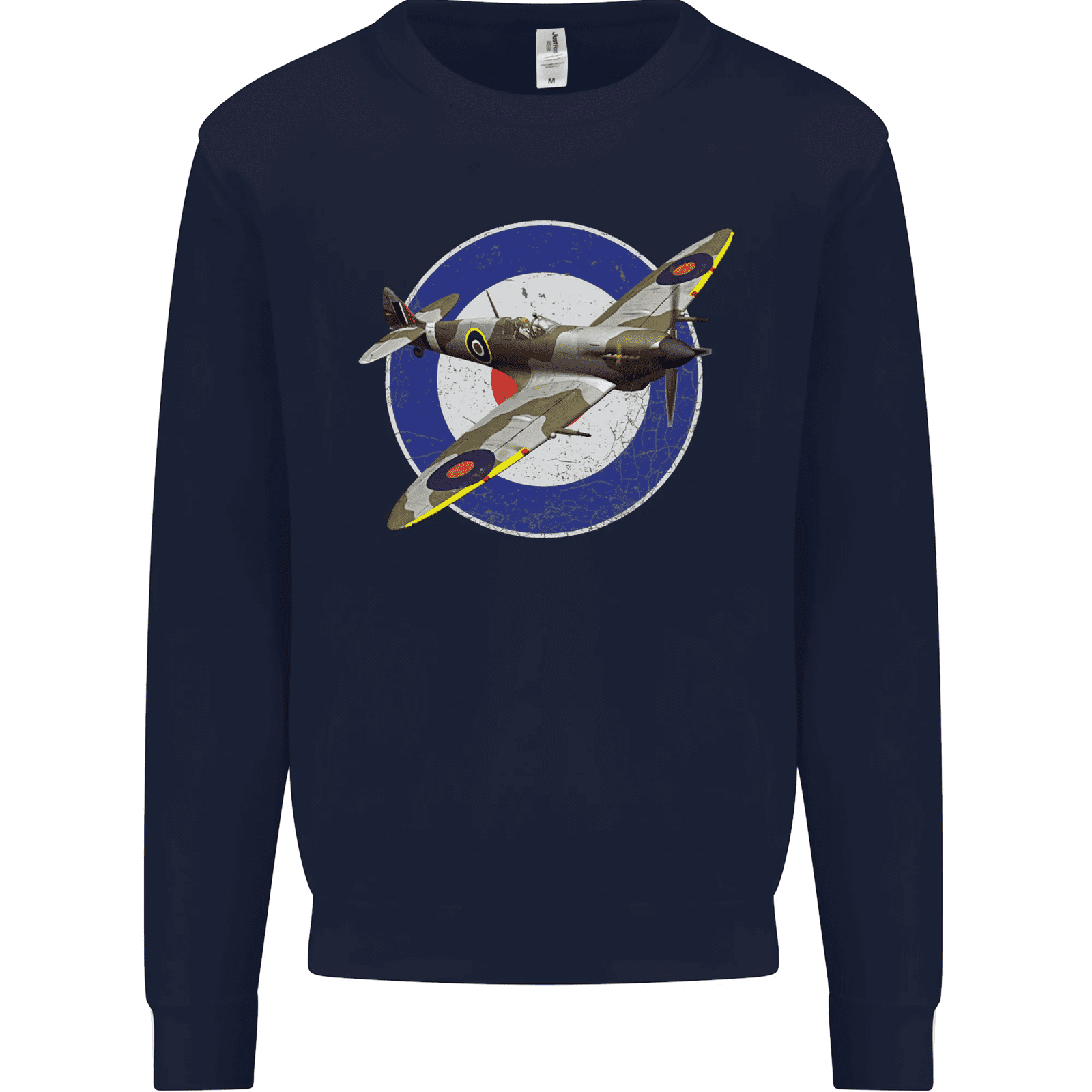 Spitfire MOD RAF WWII Fighter Plane British Mens Sweatshirt Jumper ...