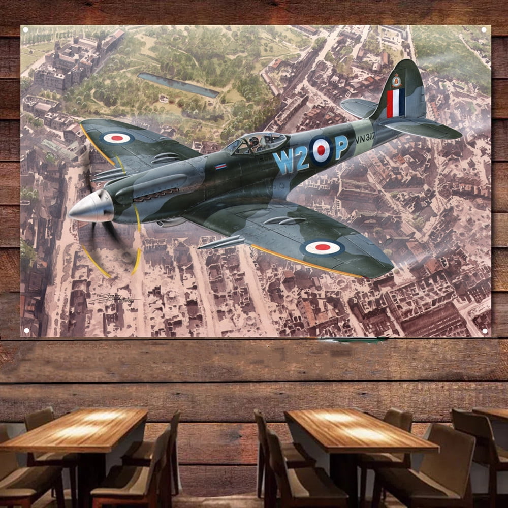 Spitfire Mk.24 Attack Aircraft Fighter Poster Wall Chart - HD Military ...