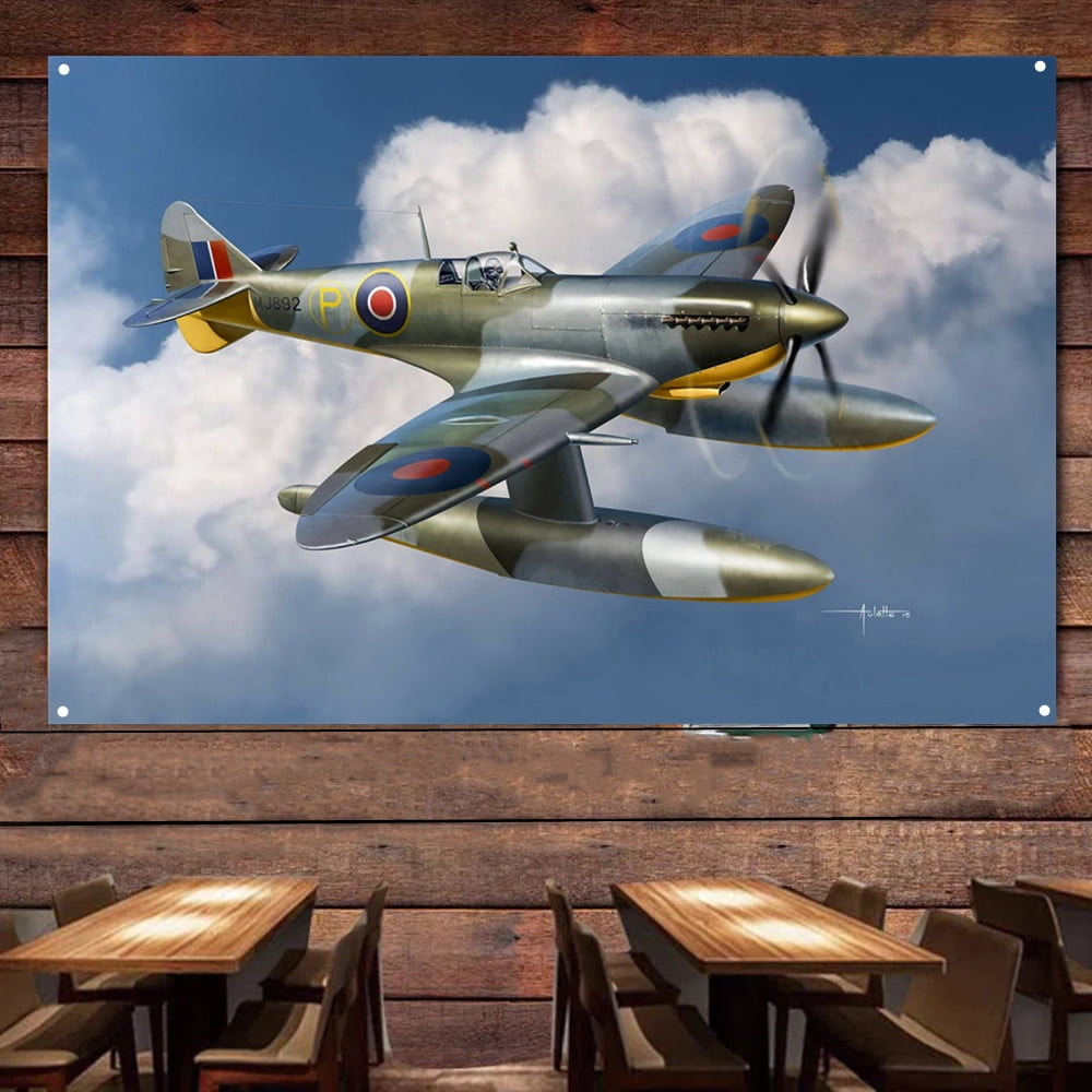 Spitfire Mk.IX Floatplane Fighter Poster Wall Chart - Air Force ...
