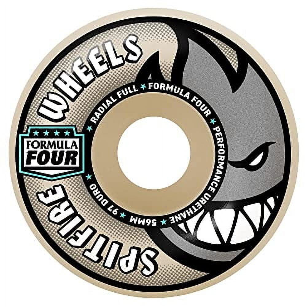 Spitfire Skateboard Wheels 58mm F4 97A Radial Full Natural - Walmart.com