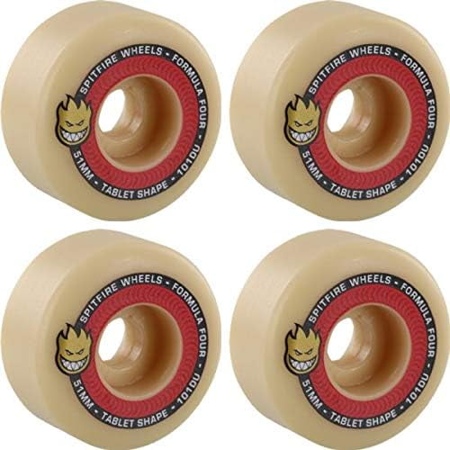 Spitfire Wheels Formula Four Tablets Natural/Red Skateboard Wheels ...