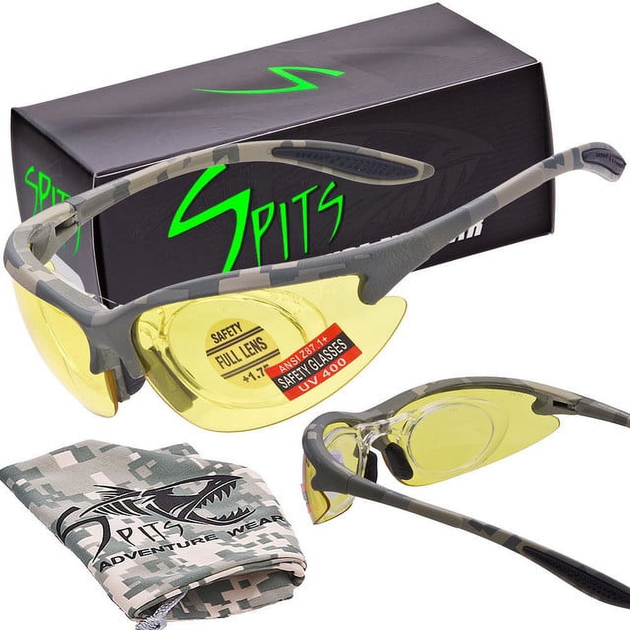 Spits Eyewear MAGshot Magnifying Hunting Shooting Safety Glasses ACU ...