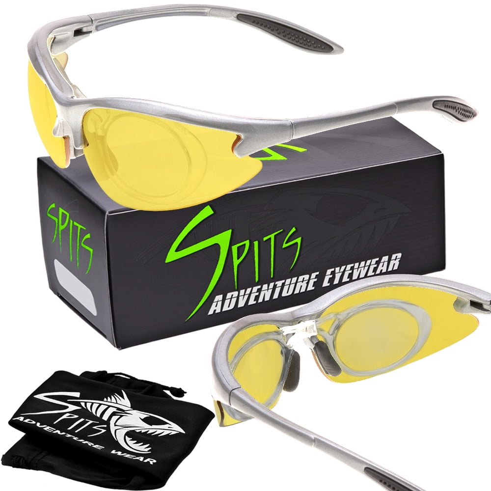 Spits Eyewear MAGshot Magnifying Hunting Shooting Safety Glasses Silver ...