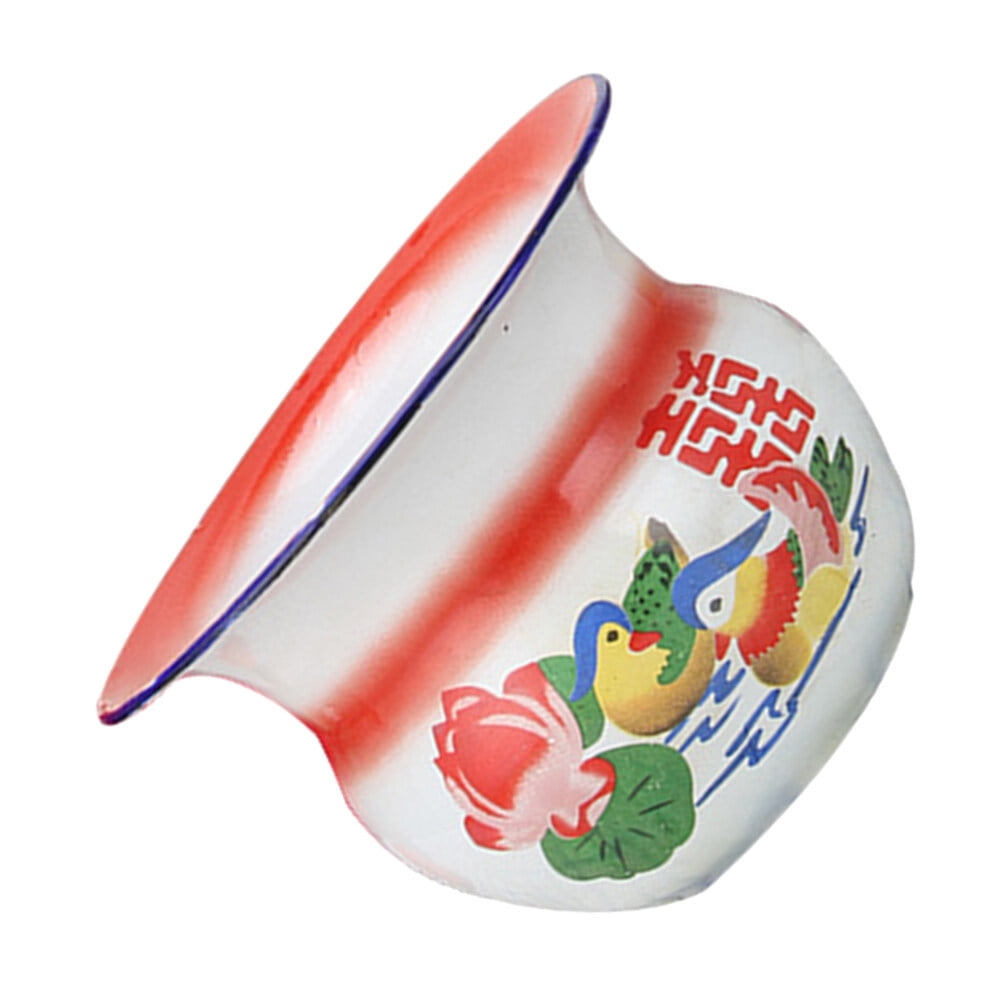 Spittoon Portable Night Time Pee Pot Urine Toilet Bowl Elder Red ...