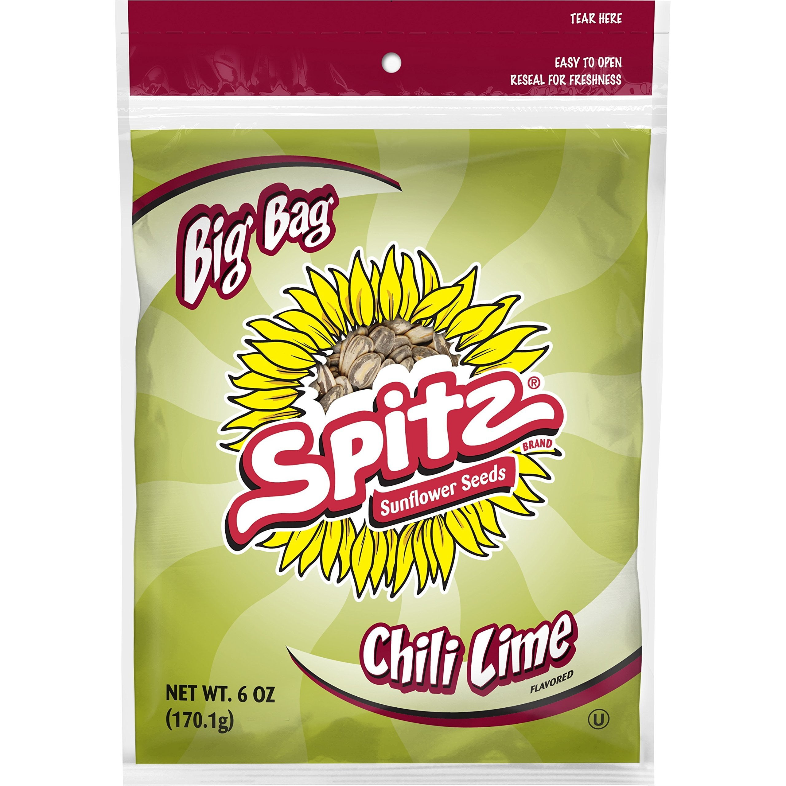 Spitz Chili Lime Flavored Sunflower Seeds, 6 Ounce Bags, 12 Count ...