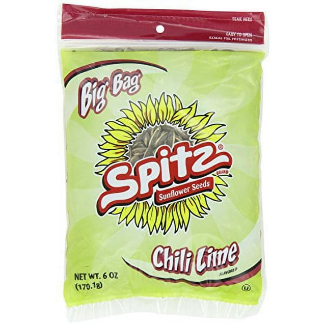 Spitz, Sunflower Seeds, Chili Lime Flavored, Big Bag, 6oz Bag (Pack of ...
