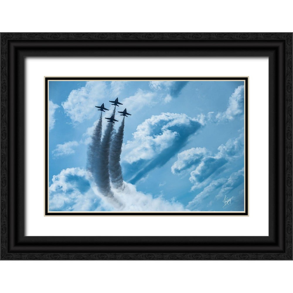 Spivey, Justin 14x11 Black Ornate Wood Framed with Double Matting ...